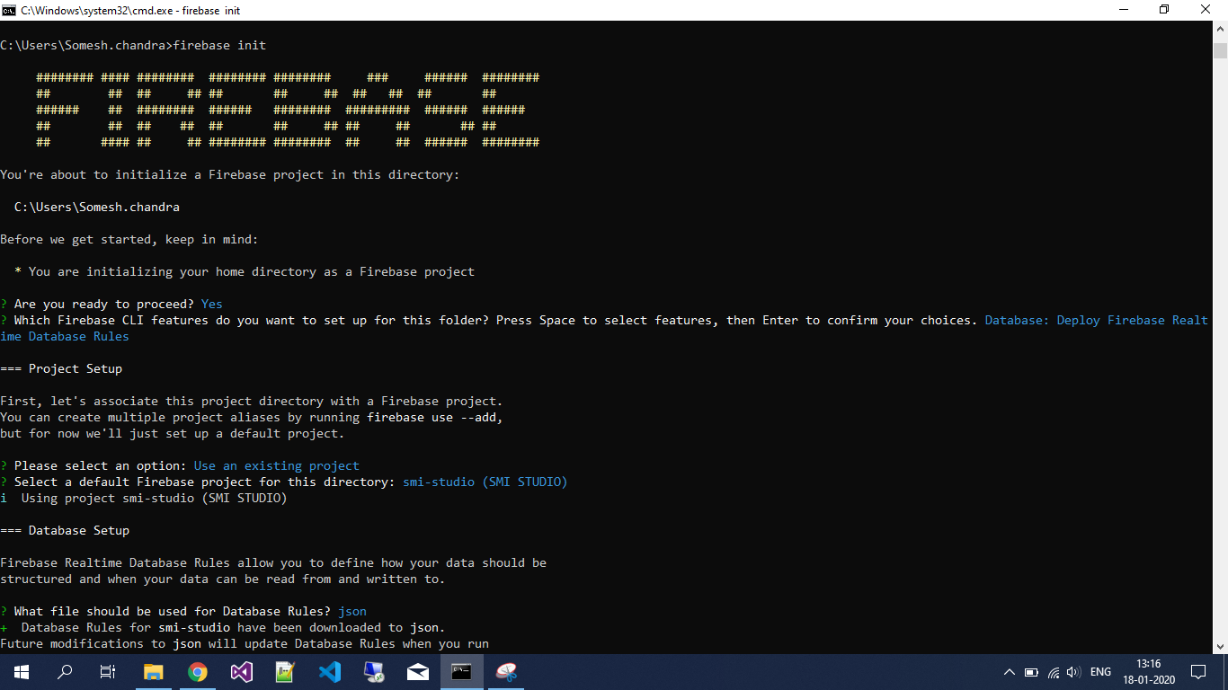 SMI STUDIO YOUTUBE: Firebase Console - FirebaseCLI