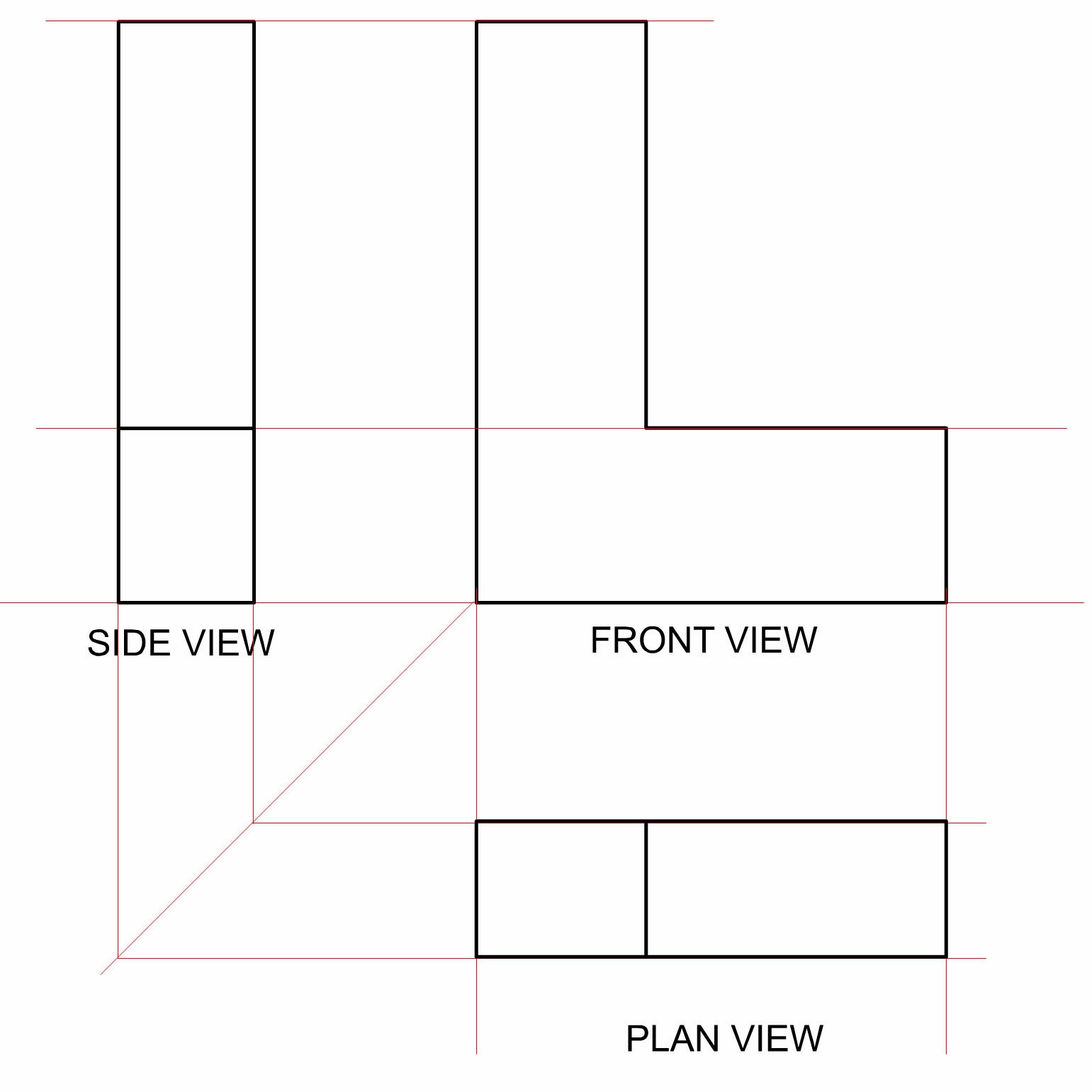FIRST ANGLE - ORTHOGRAPHIC PROJECTION - arrambam360