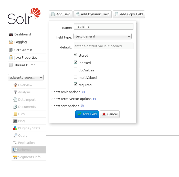 Solr 7 beginner tutorial: dataimport from PostgreSQL database