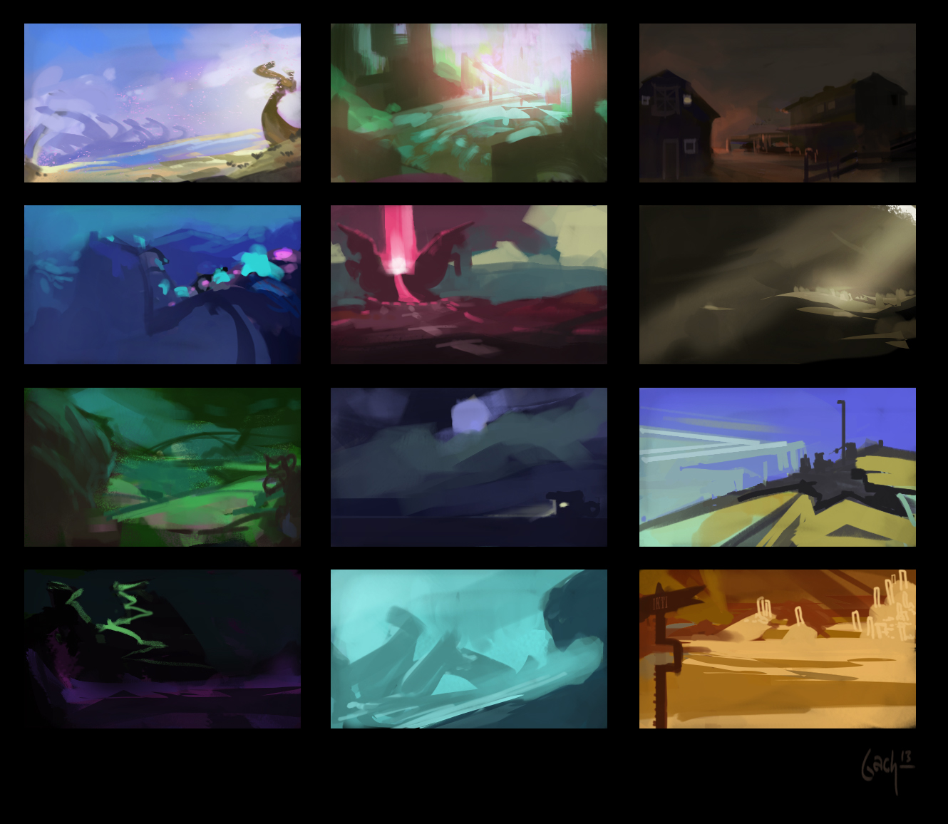 benjamin bach: Color sketches