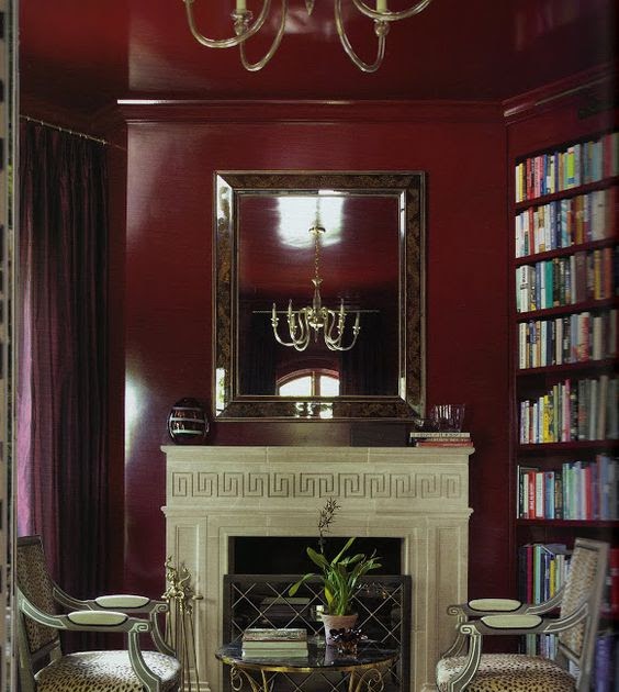 Eye For Design: Burgundy Colored Interiors, On Trend and Beautiful