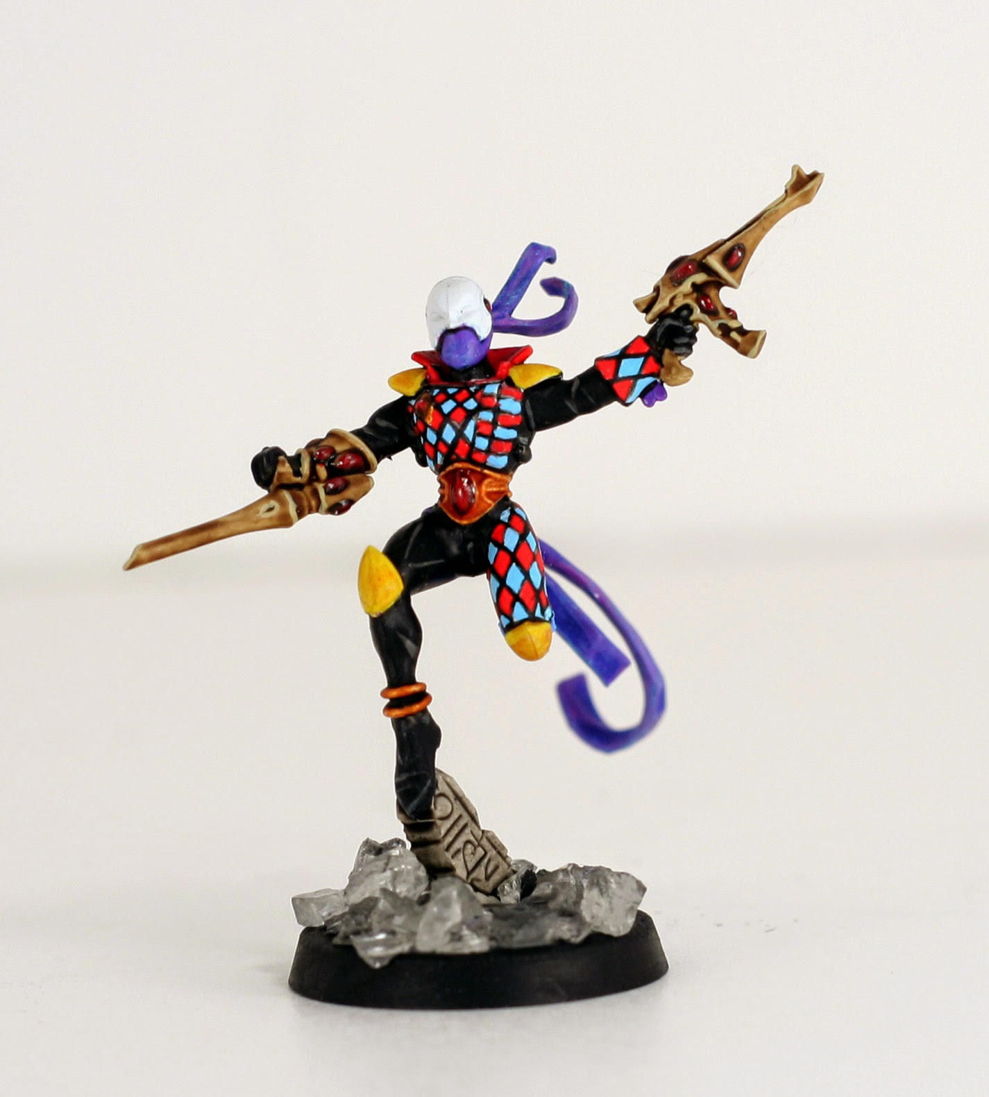 Florida Miniature Painting: Harlequin Player III