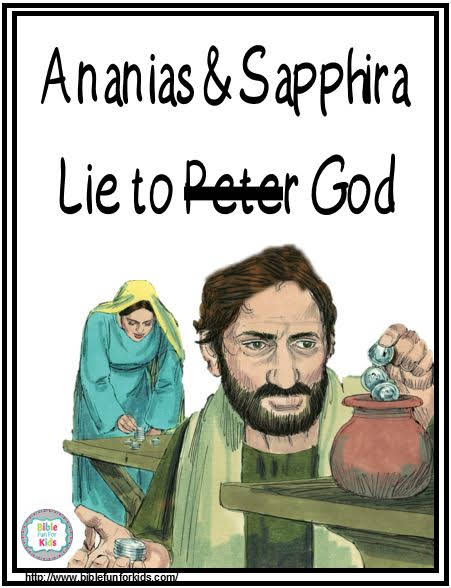 Cathy's Corner: Ananias & Sapphira | Bible Fun For Kids