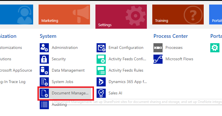CRM HUB: SharePoint Integration with D365 Portal.