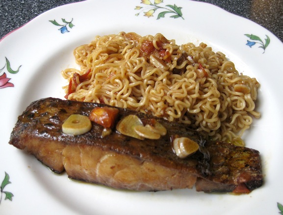 Food Lust People Love: Pan-fried Asian Fish with Noodles