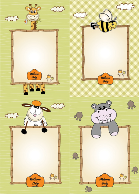 Quality Graphic Resources: Vector Frames for Children