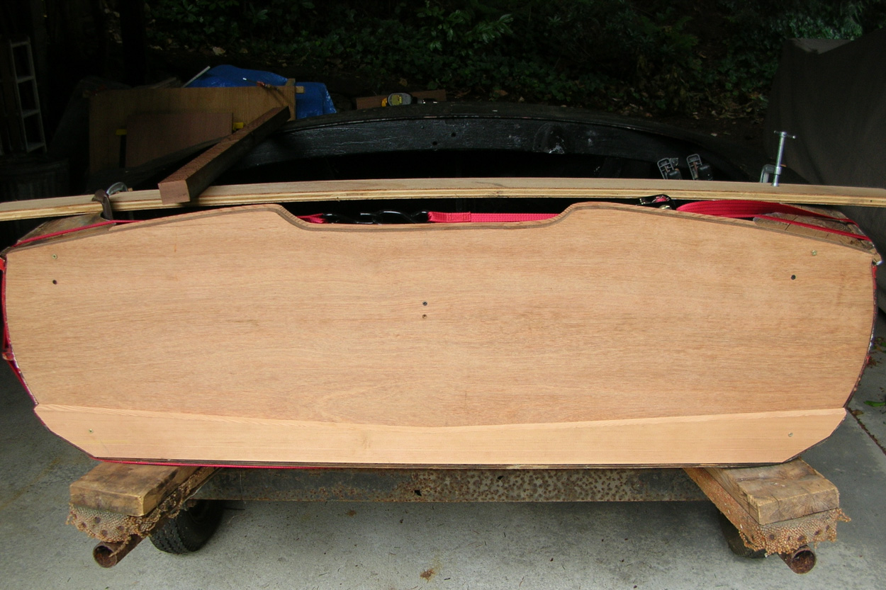 Michael's Boatbuilding Blog: Slow but steady progress on the Zip transom