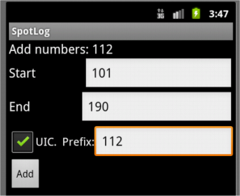 Steps in Android: SpotLog - UIC