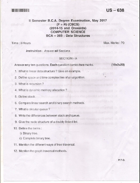 Bangalore University b.c.a. Computer Science bca - 203 : data ... Bangalore University b.c.a. Computer Science bca - 203 : data ...