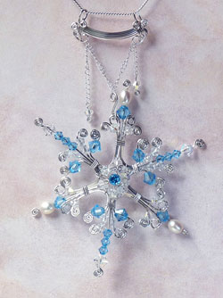 Bead and Wire Snowflake Jewelry Tutorials / The Beading Gem