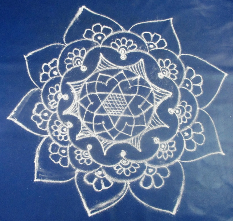 Free hand kolam designs