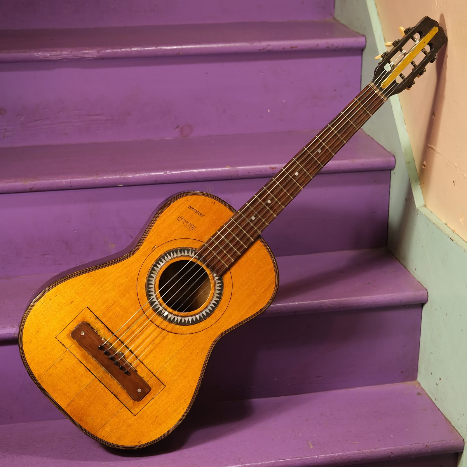 1950s Ermalinda Silvestri (Italian-made) Parlor Folk Guitar