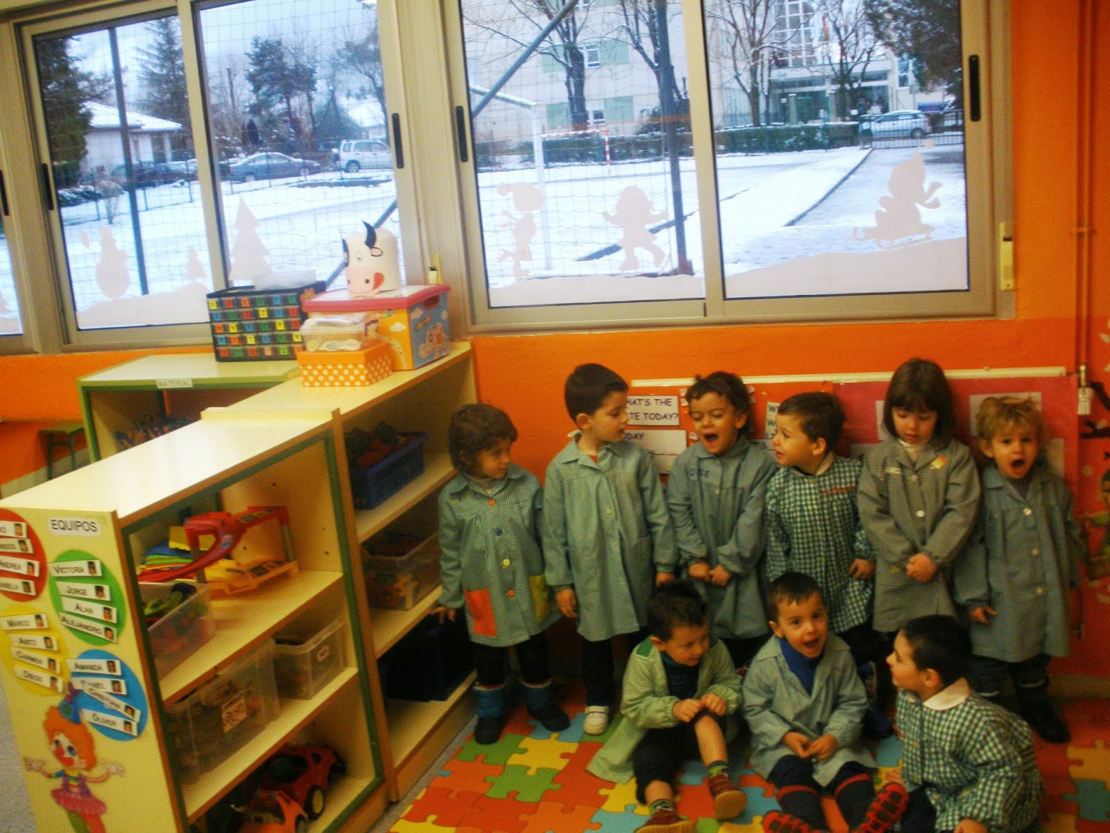 Uno, dos, tres y... ¡CUATRO!: NIEVE en el colegio