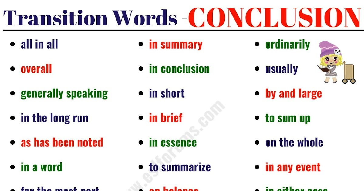 Conclusion Transitions Examples - Birthday Letter
