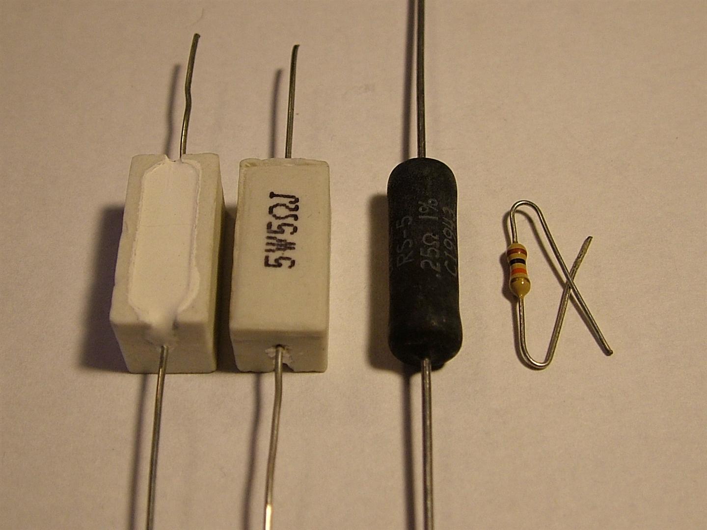 Various Sizes of Resistors