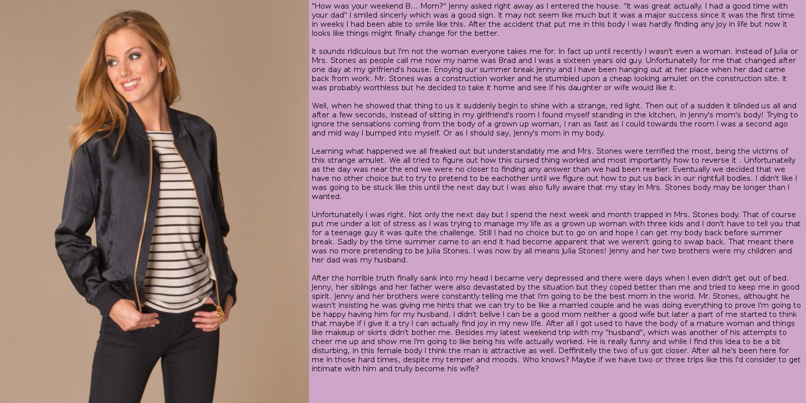 Marti's tg captions: Finally feeling better