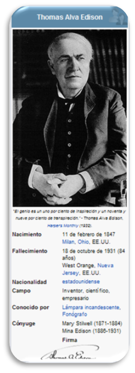 Sushi con chocolate: Biografía de Thomas Alva Edison