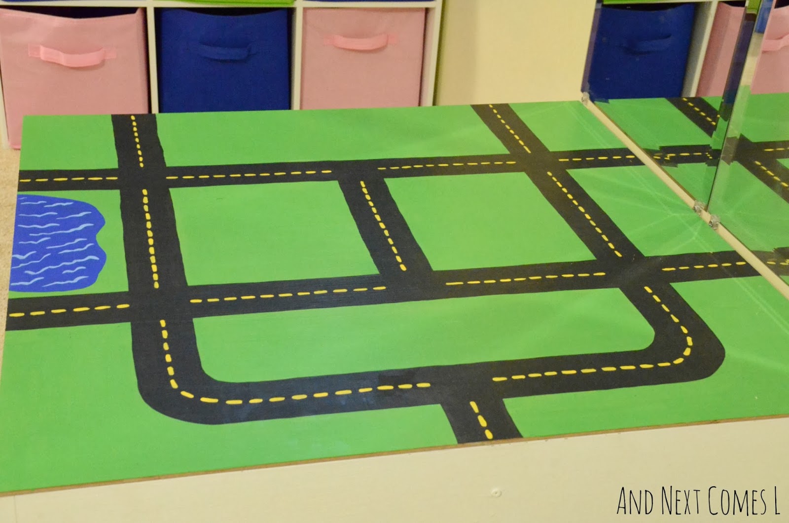 DIY Road Table With Homemade Wooden Trees | And Next Comes L ...