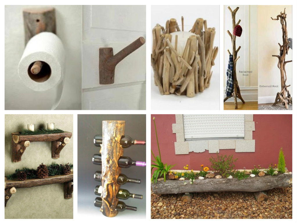 37 decorative and useful ideas to make with logs - Diy Fun World