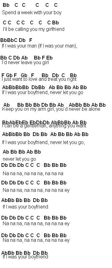 Flute Sheet Music: Boyfriend