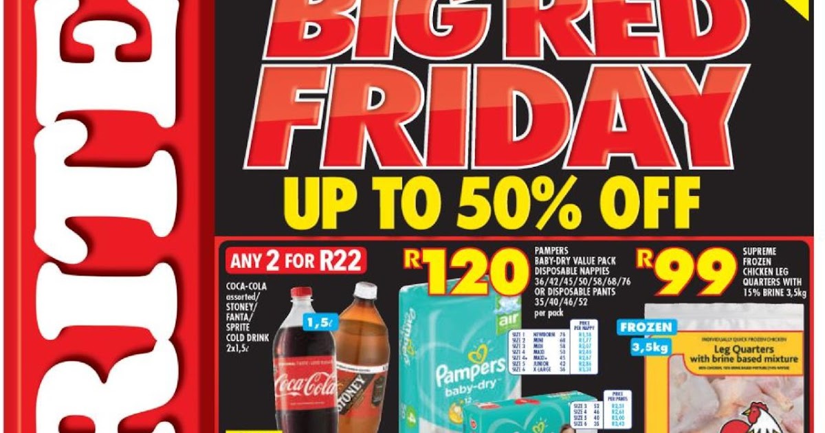 Northern Cape & Free State Shoprite Big Red Friday 15 November 2019
