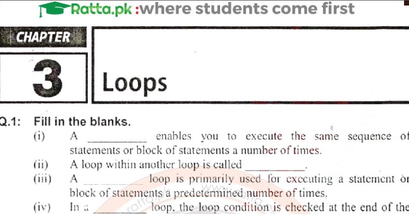 2nd year Computer Chapter 3 Notes pdf - ICS Part 2 - Ratta.pk