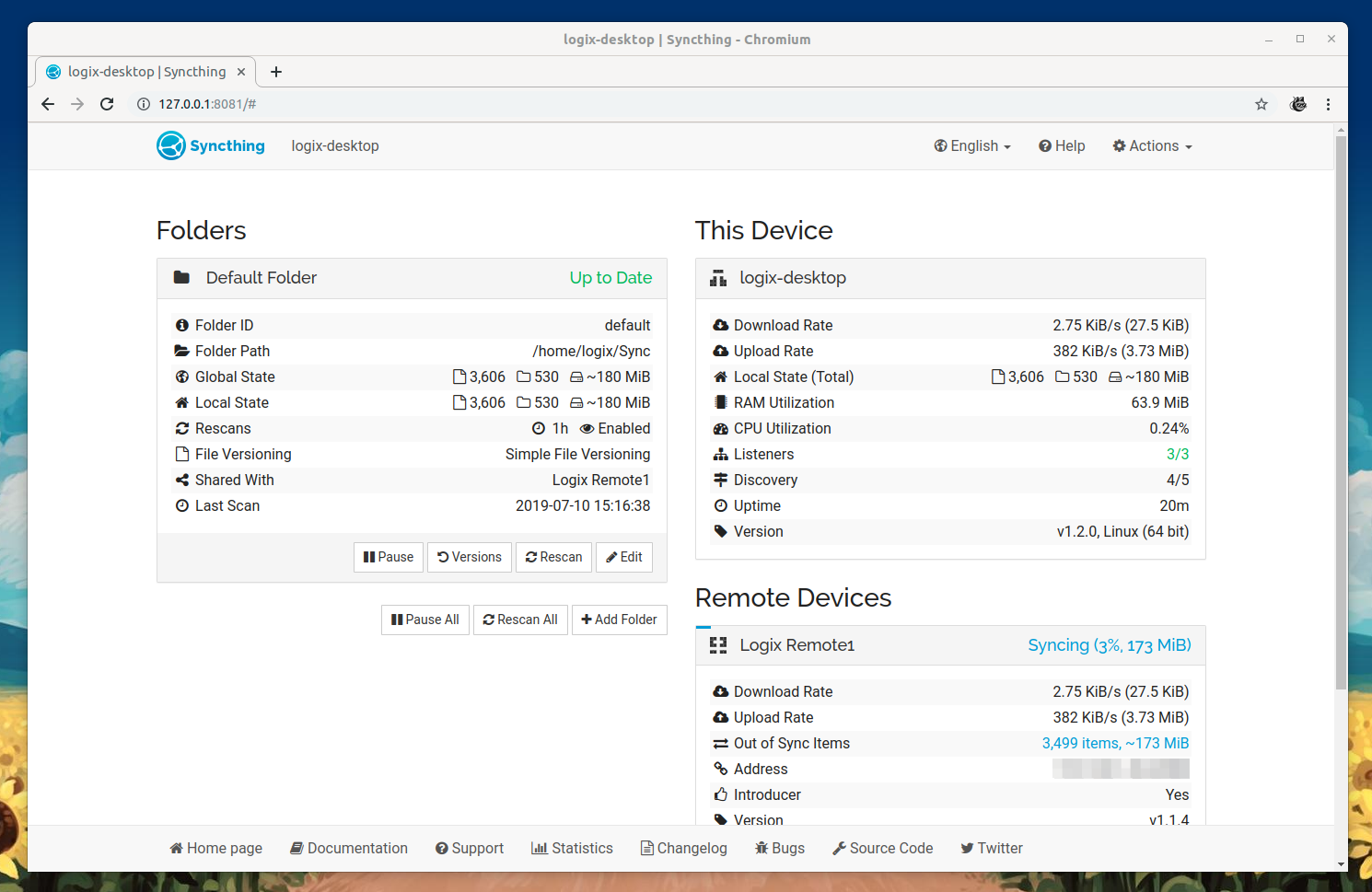 Open-Source Peer-To-Peer File Synchronization Tool Syncthing 1.2.0 ... Open-Source Peer-To-Peer File Synchronization Tool Syncthing 1.2.0 ...