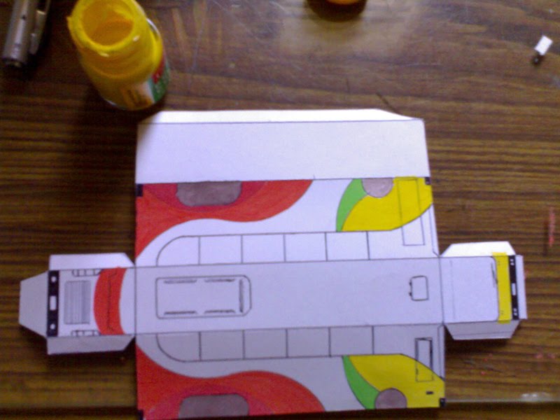 How to make a paper Bus