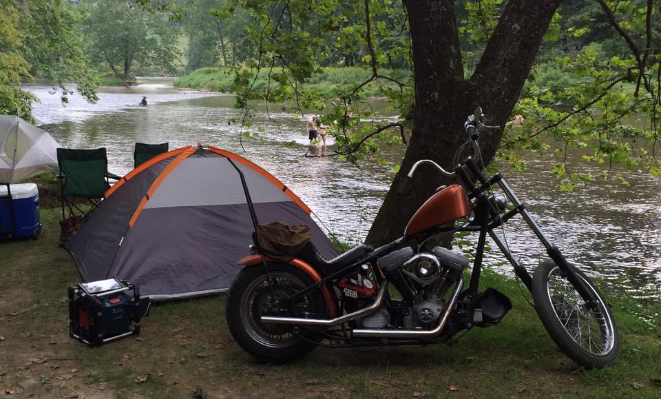 Twin Rivers Chopper Camp Out ~ Riding Vintage