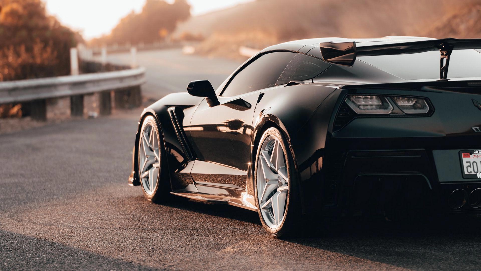 All Black Sports Car