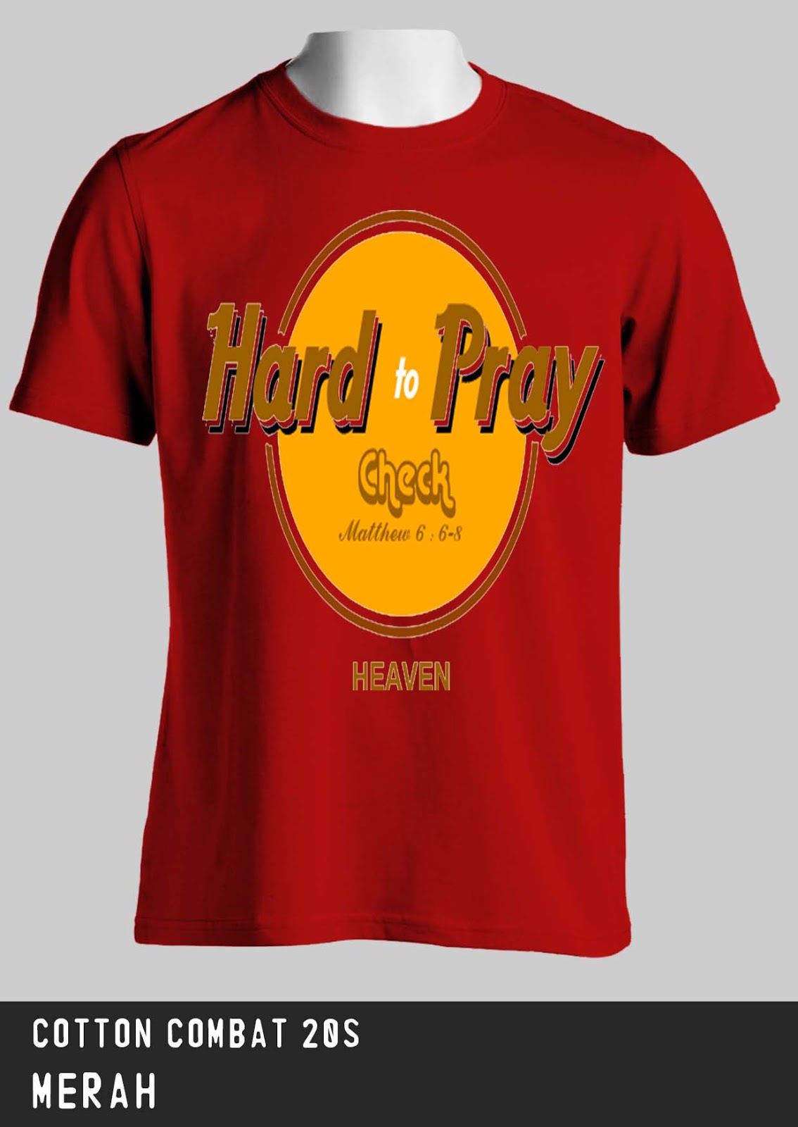 Kaos Rohani Kristen Umpi T-Shirt print DTG: Kaos Rohani Kristen