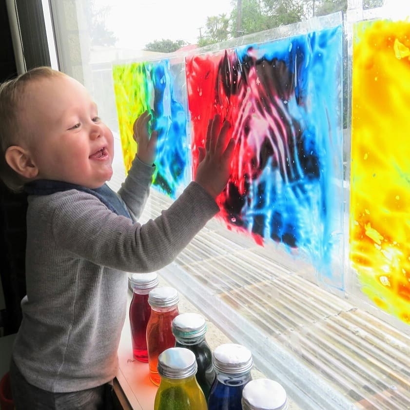 Cellophane bag color mixing!