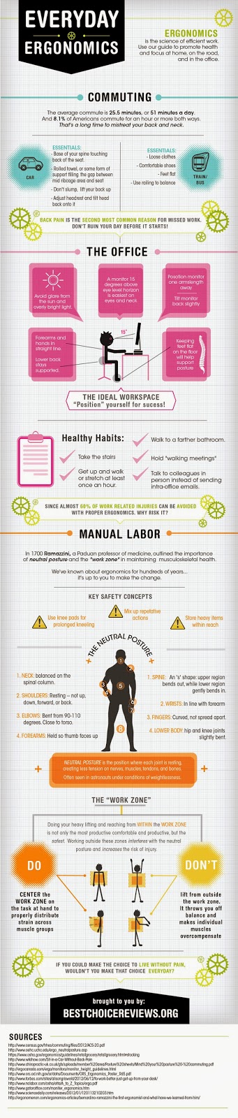 Everyday Ergonomics Infographic | EHS Works