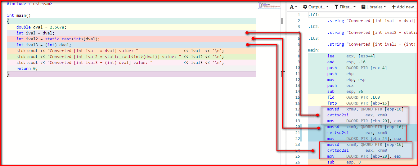 static_cast conversion - 1 ~ C++ Learning Tutorials