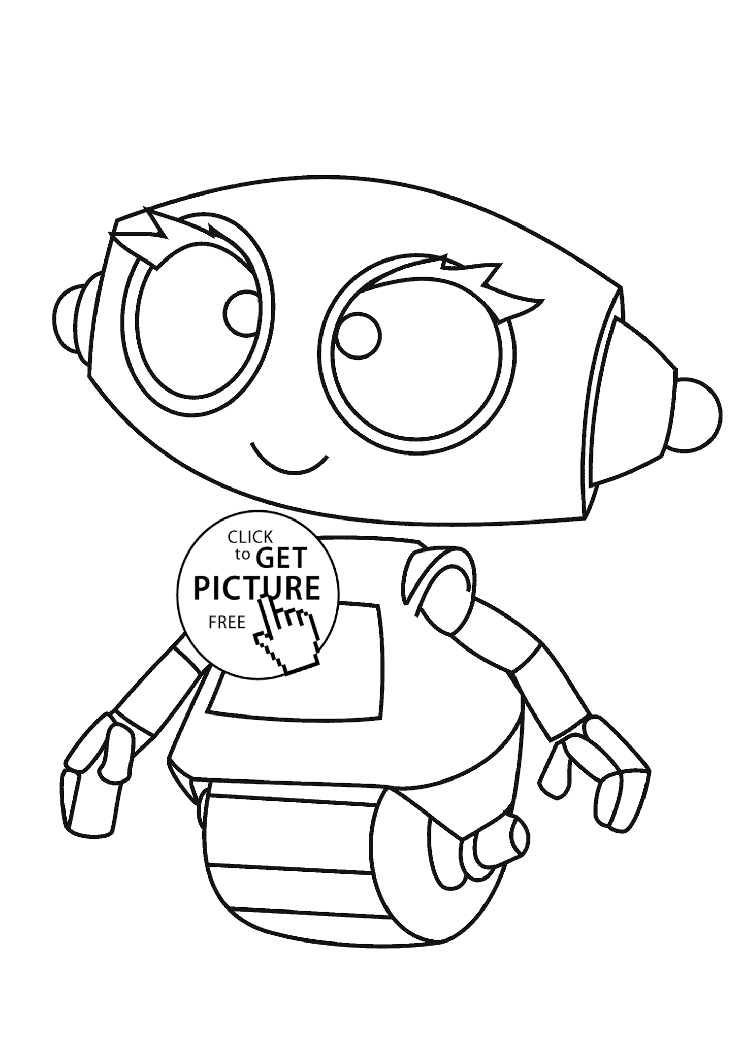 Robot Coloring Pages 2 - Coloring Pages