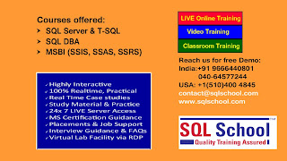 SQL School Training Institute Training Projects and Placements: MSBI ...