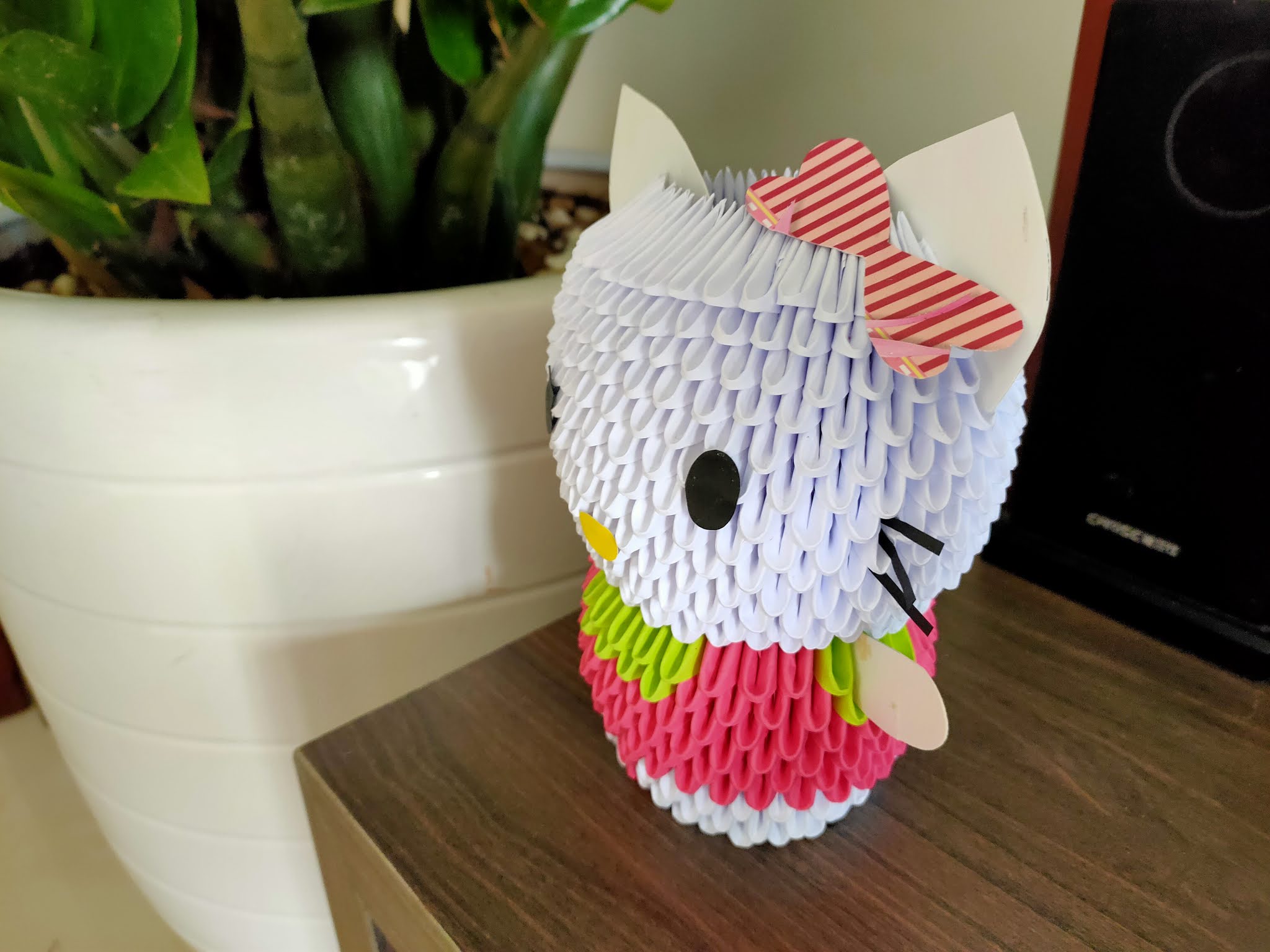 Ori 3D : Diagram - How to make a Hello Kitty 3D Origami - Hướng dẫn xếp ...