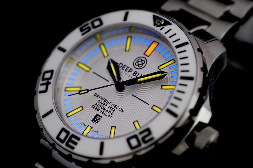 OceanicTime: DEEP BLUE DayNight Recon T-100 SWISS