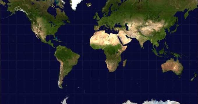 Proyecciones de los mapas y tamaños de los países