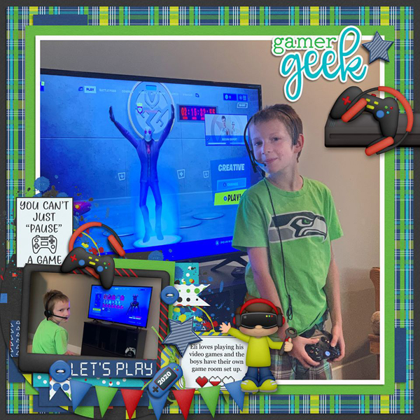 BoomersGirl Designs: "Gamer Geek" Digital Kit