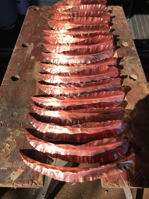 Rustnstuff: The beauty of copper, fire colour, leave and patina