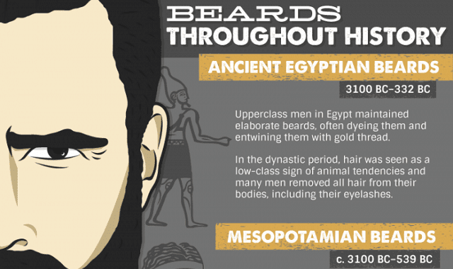 The Significance of Beards throughout History #Infographic - Visualistan