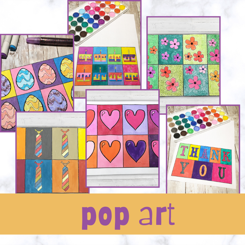 Heart Pop Art for Kids - Messy Little Monster