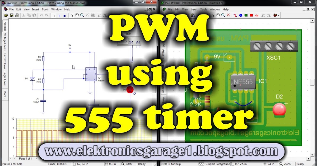 PWM using 555 Timer - Electronics Garage