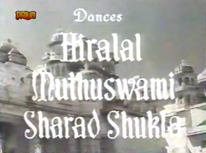 Film Choreographies of Nattuvanar V.S. Muthuswami Pillai: Part One ...