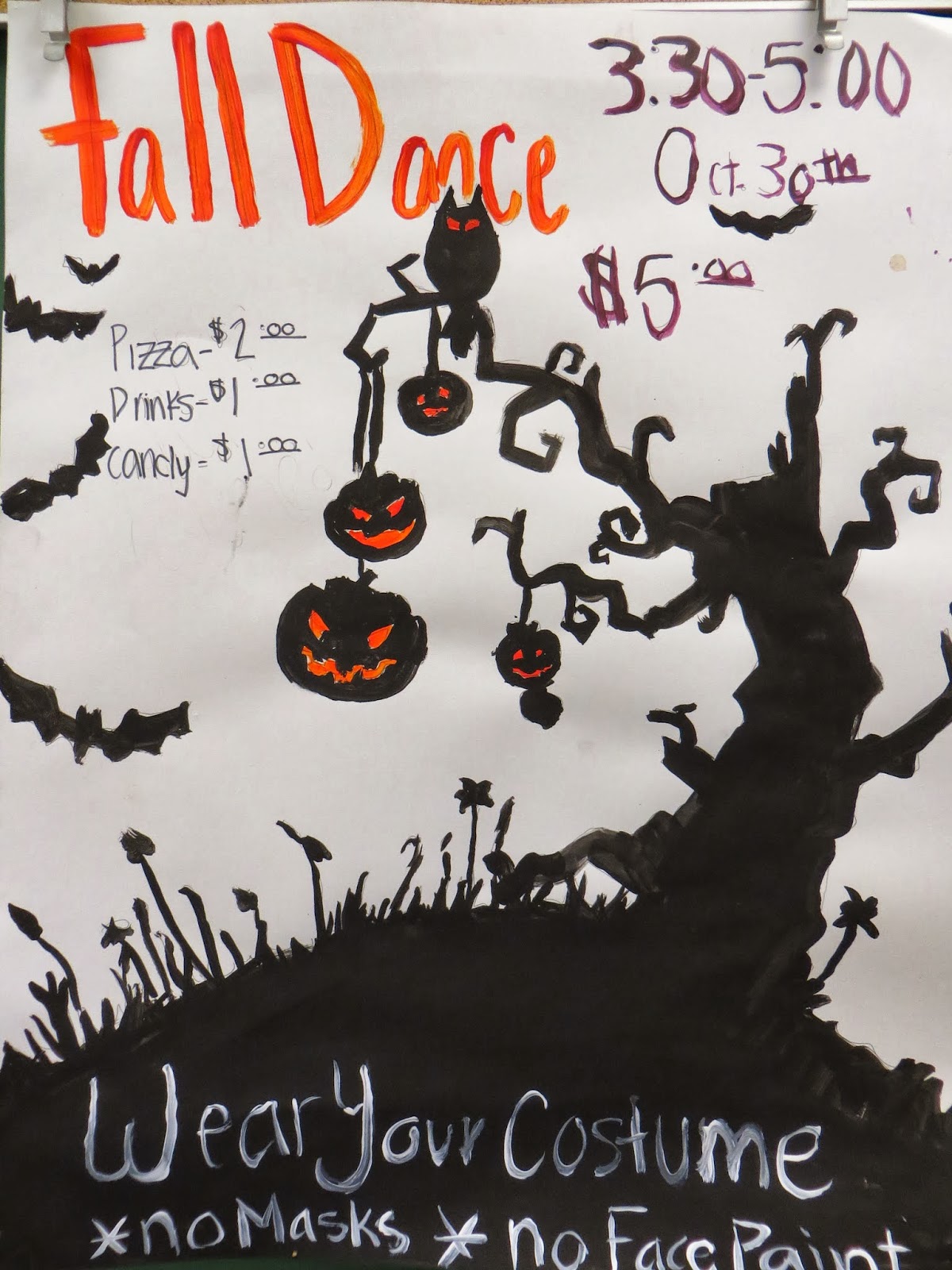 Shana's Art Room : Halloween Dance Posters
