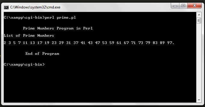 Free Programming Source Codes And Computer Programming Tutorials Prime Numbers In Perl