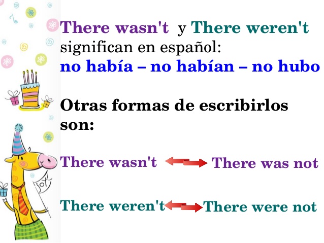 Los Quintos: ENGLISH TASK - FRIDAY, 20 MARCH THERE WAS/THERE WERE