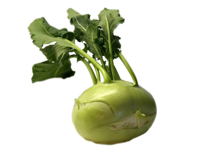 Wat ik gegeten heb: Geroosterde koolrabi met tijm en knoflook