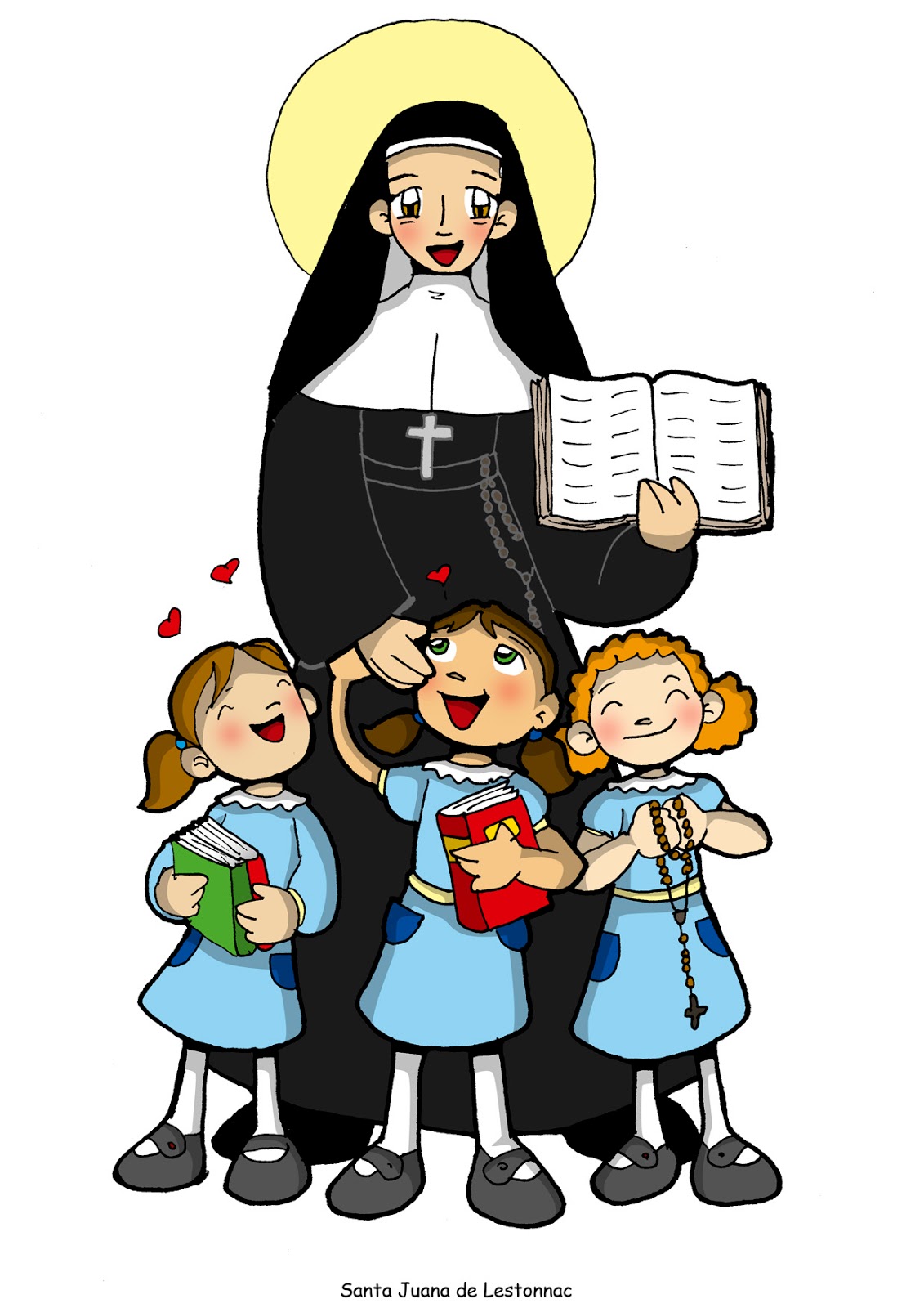 Dibujos para catequesis: SANTA JUANA LESTONNAC